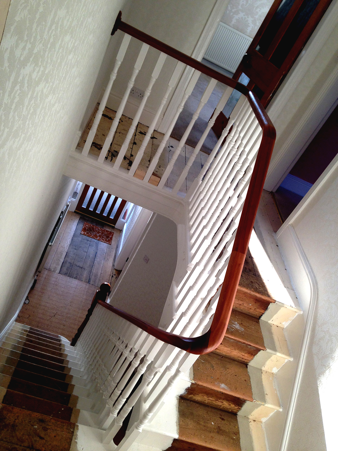 gallery featuring stairs and hallways