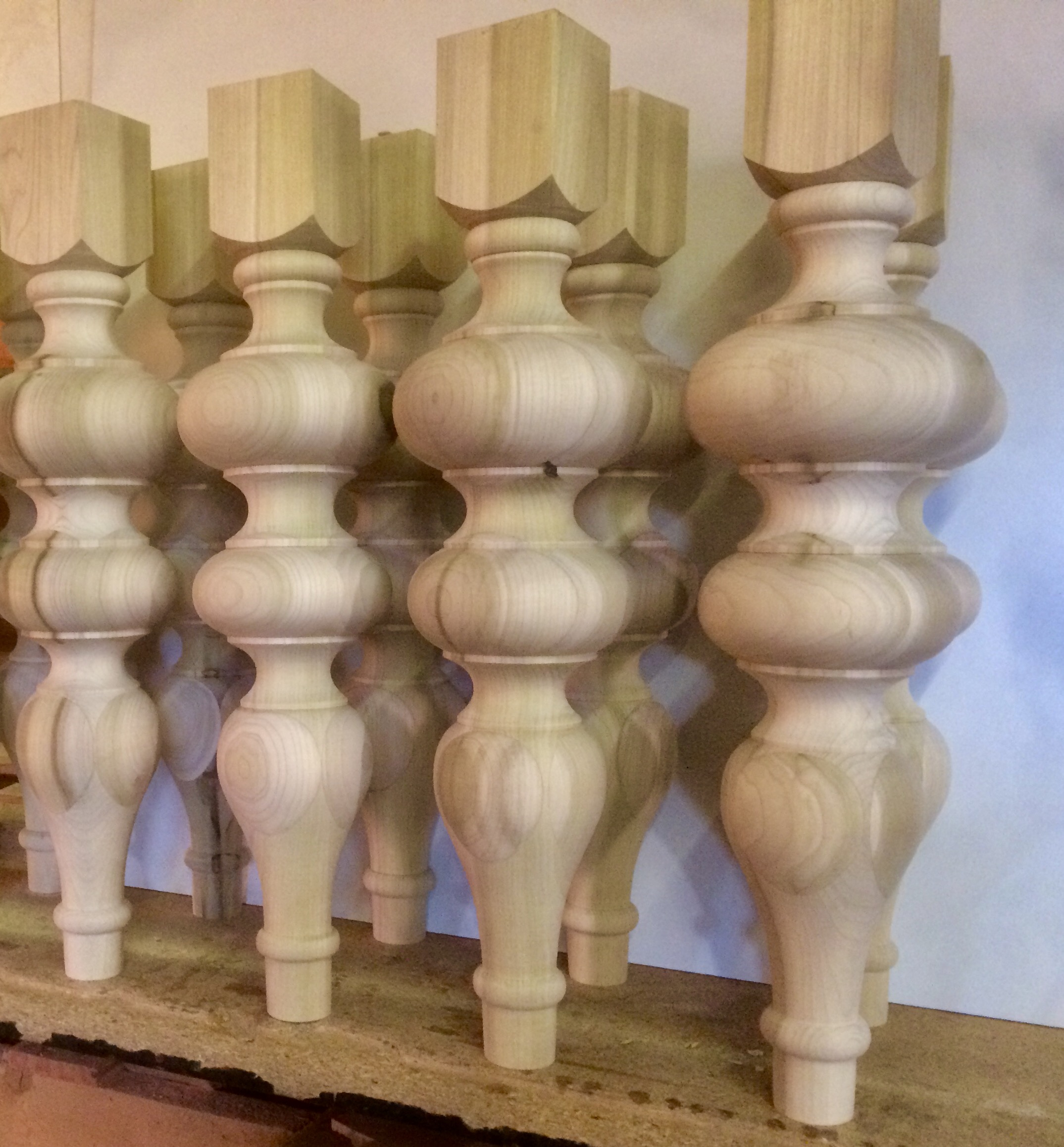 Dave Dalby Woodturning table legs